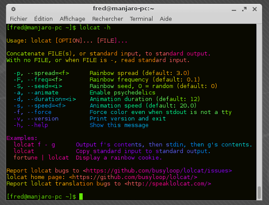 Lolcat : Un outil pour mettre de la couleur dans le terminal GNU/linux – memo-linux.com
