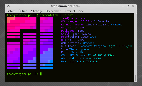 Lolcat : Un outil pour mettre de la couleur dans le terminal GNU/linux ...