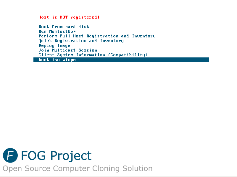 FOG : Ajouter une entrée dans le menu iPXE Boot – memo-linux.com