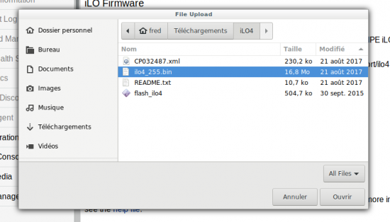 Mettre à jour le firmware iLO sur les serveurs HP Proliant – memo-linux.com