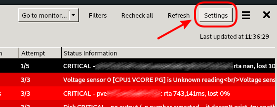 Nagstamon : outil de bureau pour afficher l’état de la supervision ...