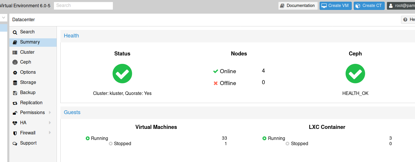 Proxmox Cluster Ceph : migration version 5 vers 6 – memo-linux.com