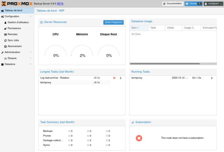 Proxmox Backup Server : installation et configuration – memo-linux.com