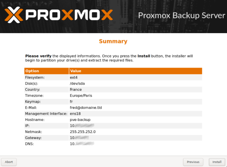 Proxmox Backup Server : installation et configuration – memo-linux.com
