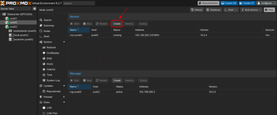 Proxmox 8 cluster HA + Ceph – memo-linux.com