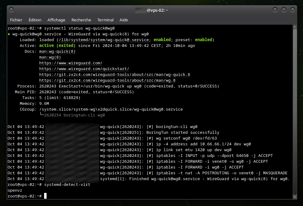 Installer et configurer un VPN Wireguard sur OpenVZ – memo-linux.com Installer et configurer un VPN Wireguard sur OpenVZ – memo-linux.com